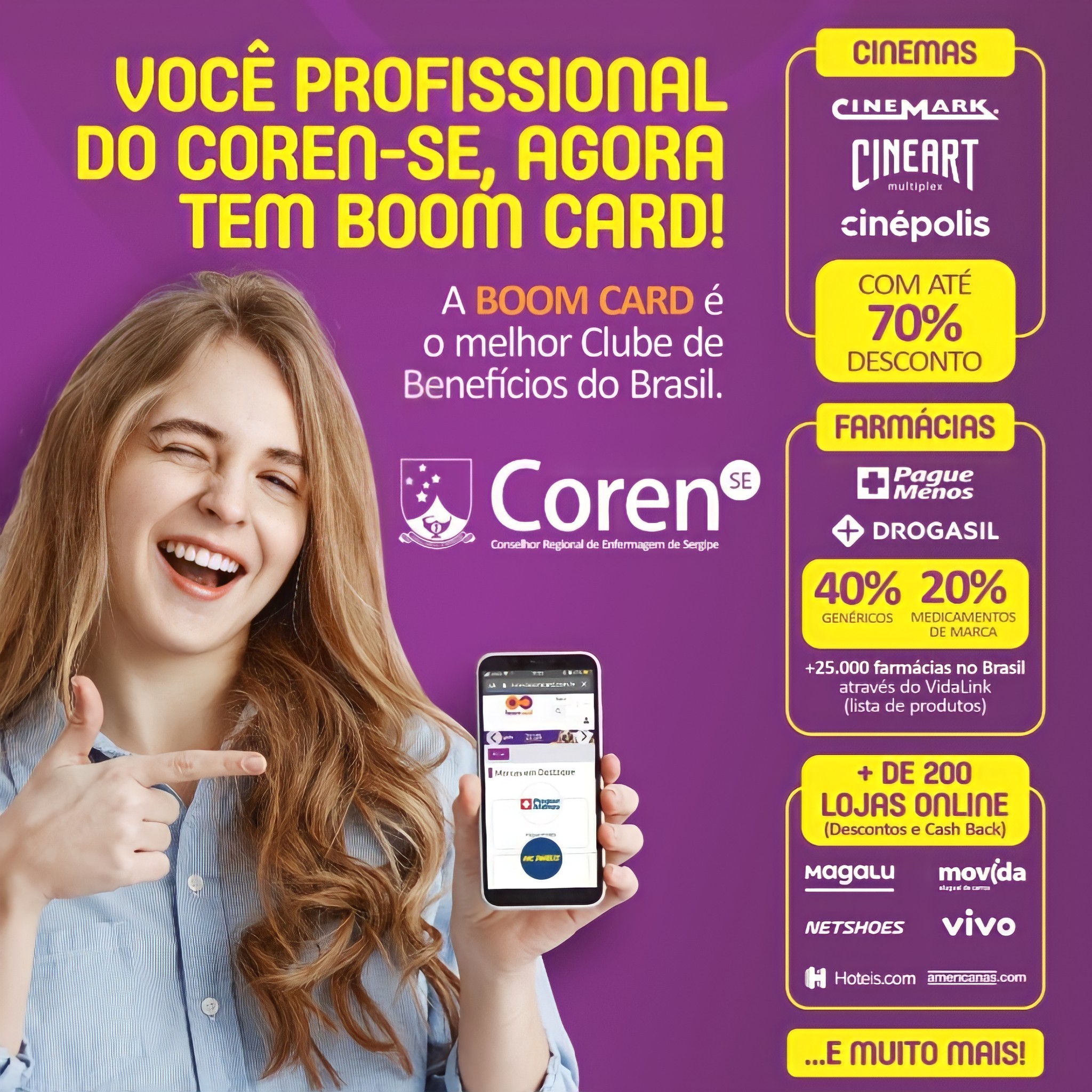 Coren-SE fecha parceria com Boom Card com milhares de benefícios | Conselho Regional de ...