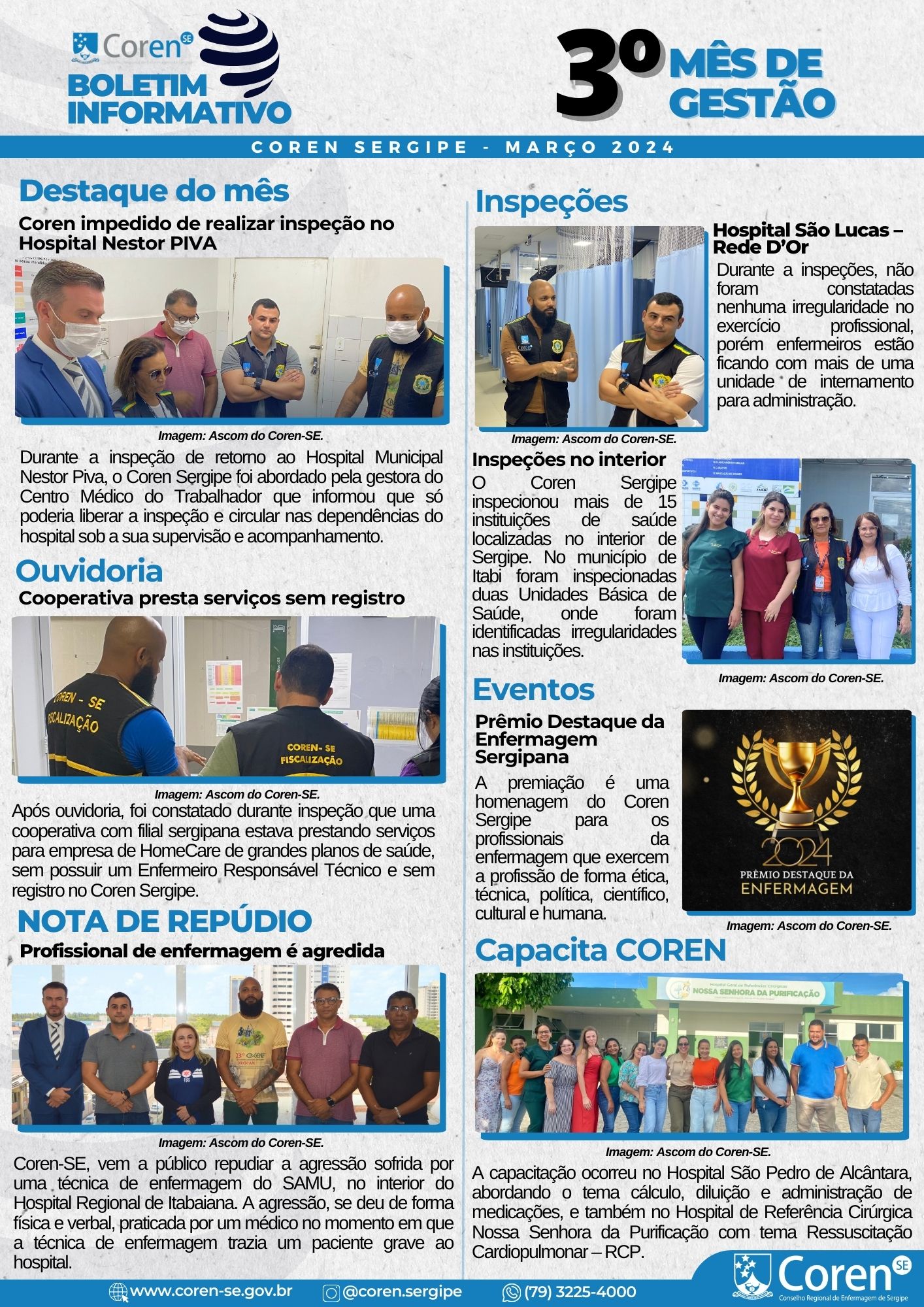 BOLETIM INFORMATIVO – MARÇO | Conselho Regional de Enfermagem de Sergipe